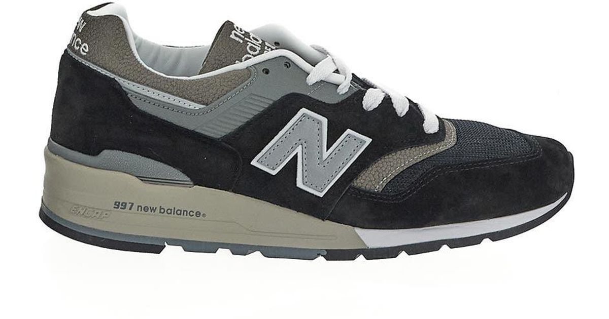 New Balance 997 Sneaker in Black | Lyst