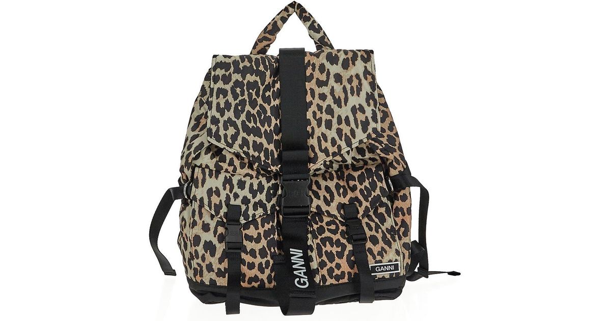 Ganni Backpack Woman in Black | Lyst