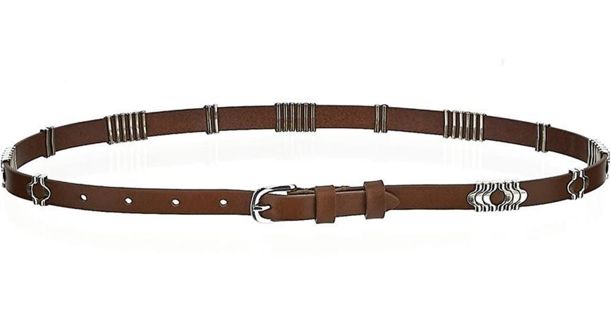 Isabel Marant Odena Buckled Belt in White | Lyst