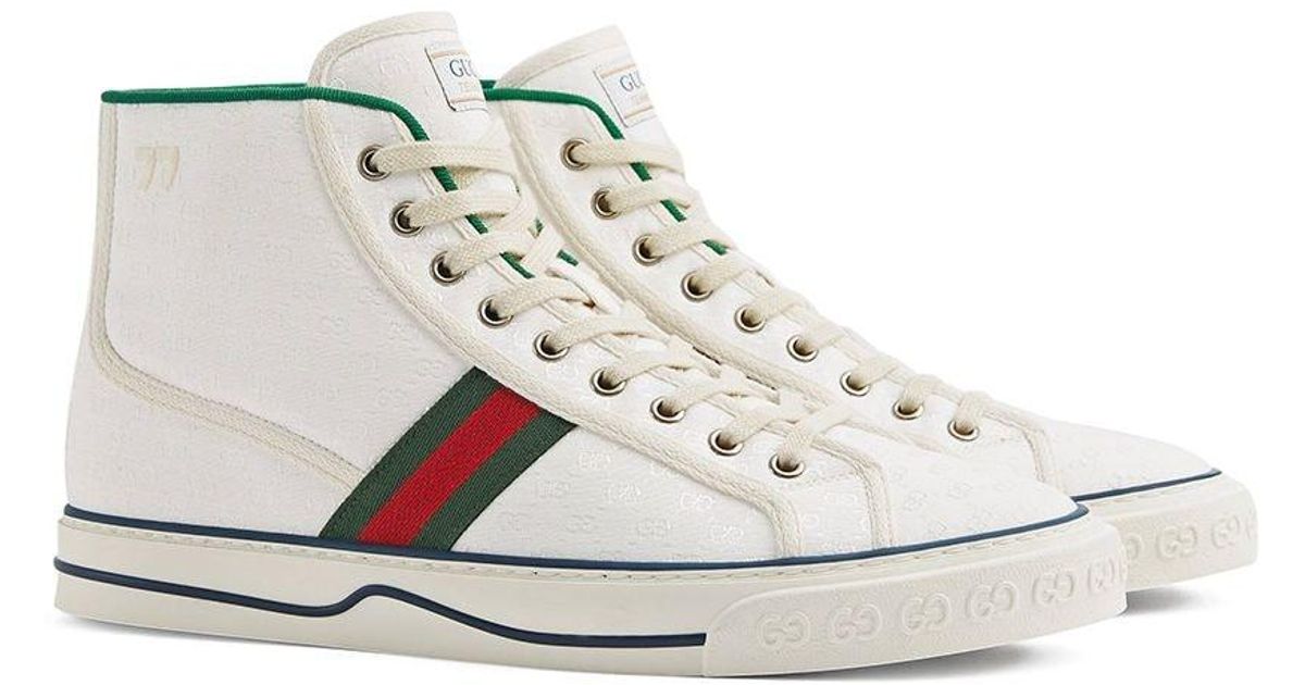 Gucci Tennis 1977 High Top Sneaker in White for Men | Lyst