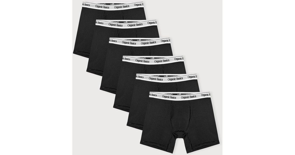 Organic Basics Easy Boxer Briefs 6-Pack in Black for Men | Lyst