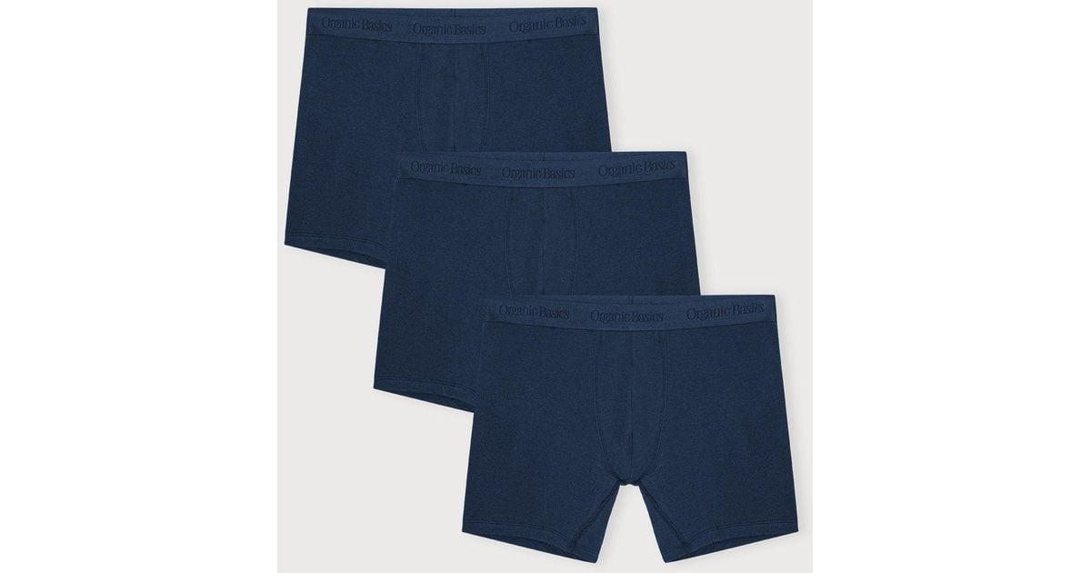Organic Basics Core Boxer Briefs 3-Pack Midnight Midnight Midnight in ...