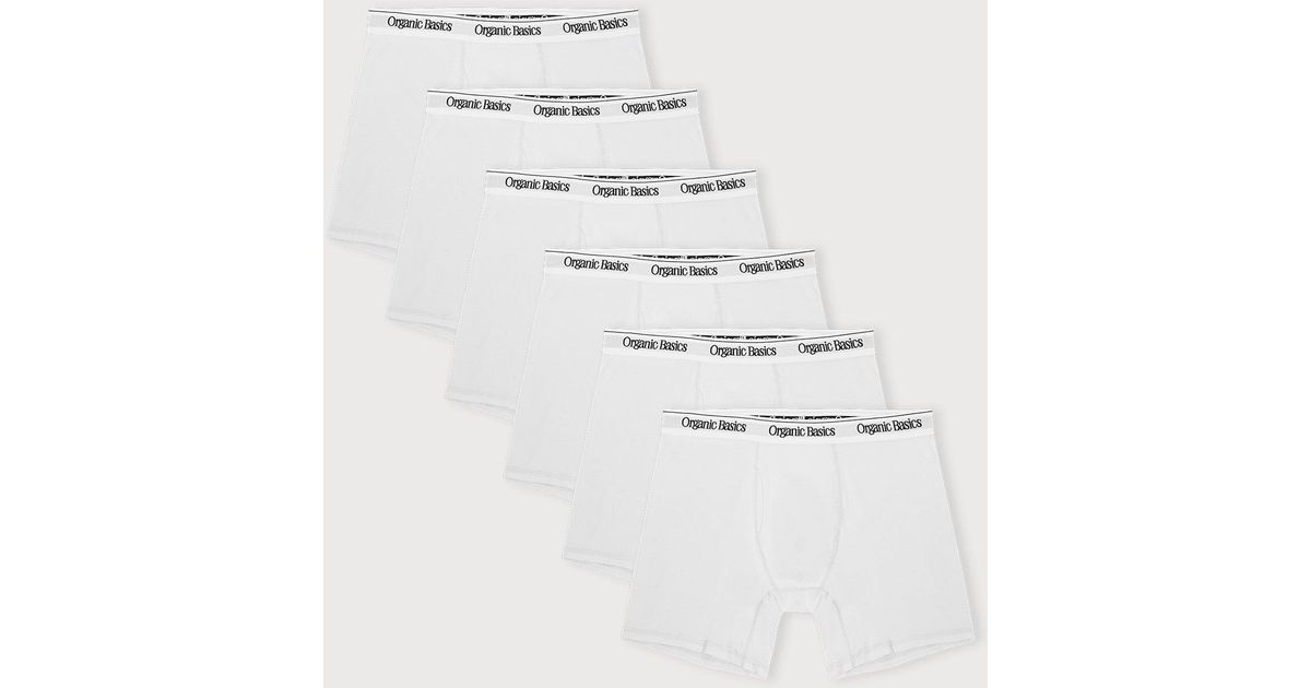 Organic Basics Easy Boxer Briefs 6-Pack in White for Men | Lyst