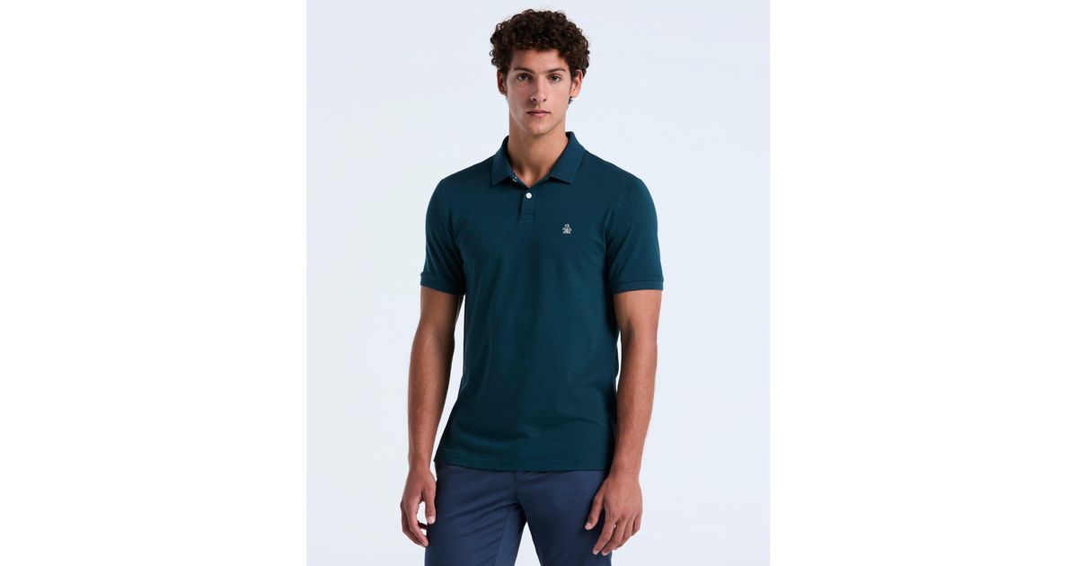 Original Penguin Daddy Pique Polo Shirt In Reflecting Pond in Blue for ...