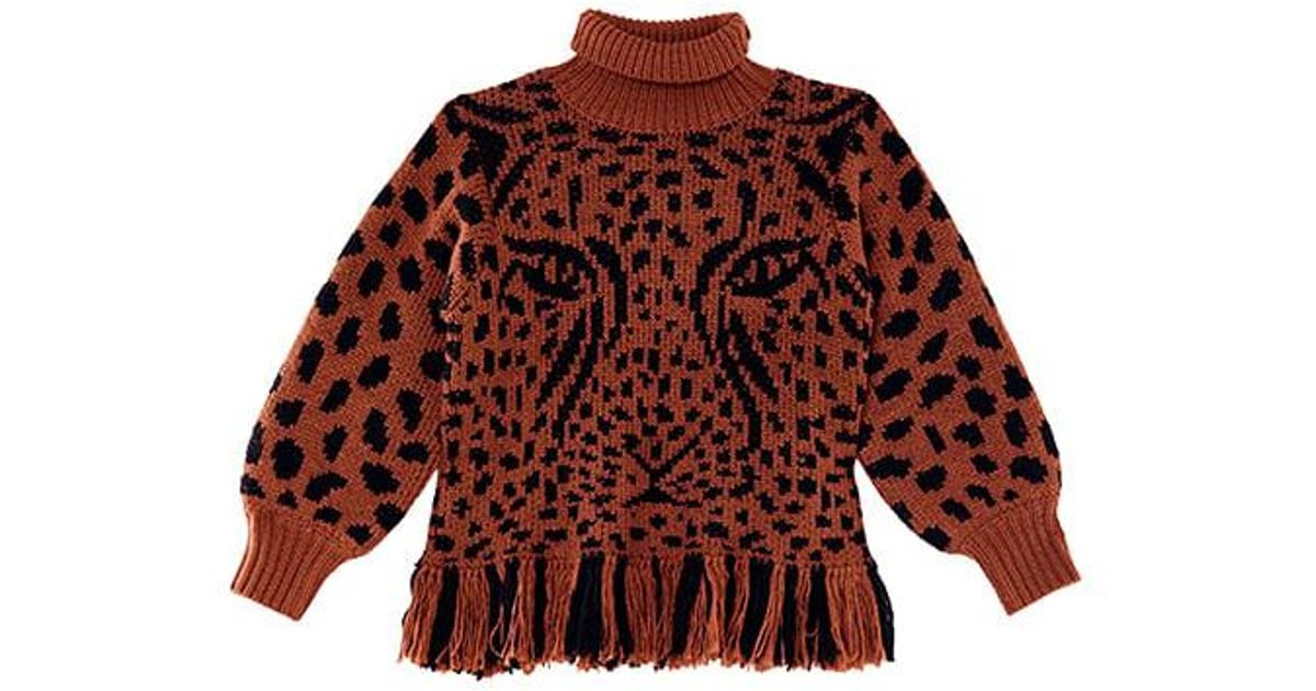 FARM Rio Caramel Midnight Leopards Sweater Caramel Midnight Leopards in ...