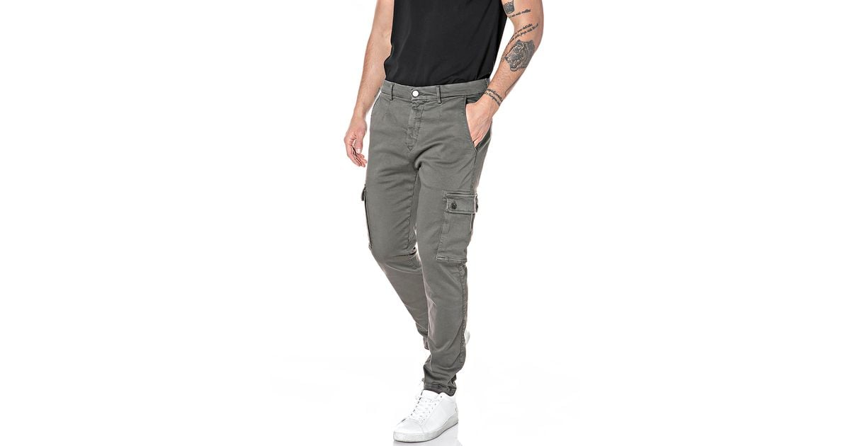 Replay Cargohose JAAN Hyperflex in Schwarz für Herren | Lyst DE