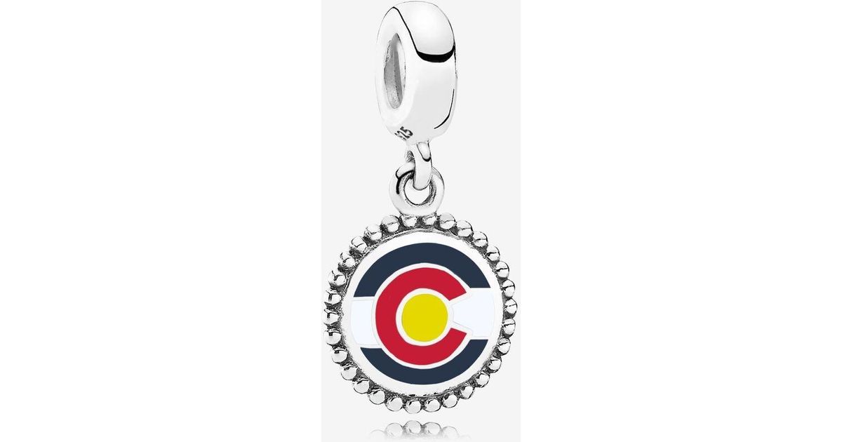 PANDORA Colorado Flag Dangle Charm, Mixed Enamel in White | Lyst PANDORA Colorado Flag Dangle Charm, Mixed Enamel in White | Lyst