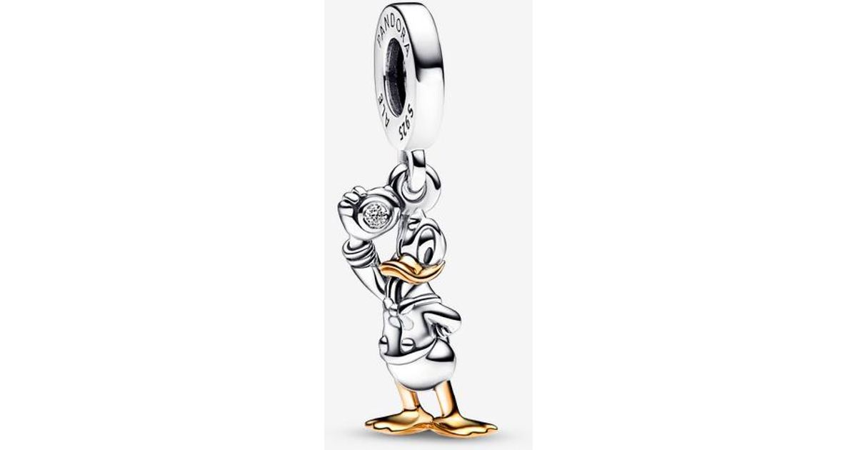 PANDORA Disney 100Th Anniversary Donald Duck Lab-Grown Diamond Dangle ...