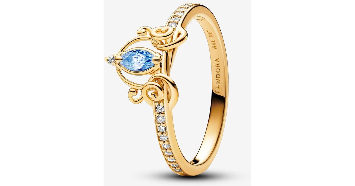 PANDORA Disney Cinderella's Carriage Ring in Metallic | Lyst UK