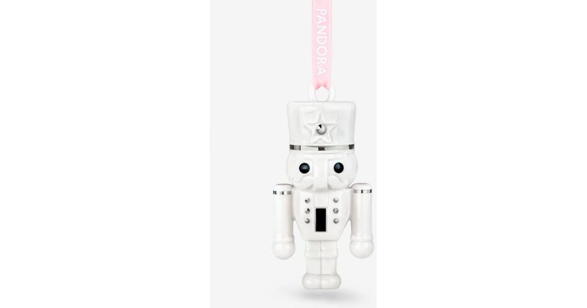 PANDORA Limited Edition Nutcracker Christmas Ornament in White | Lyst UK