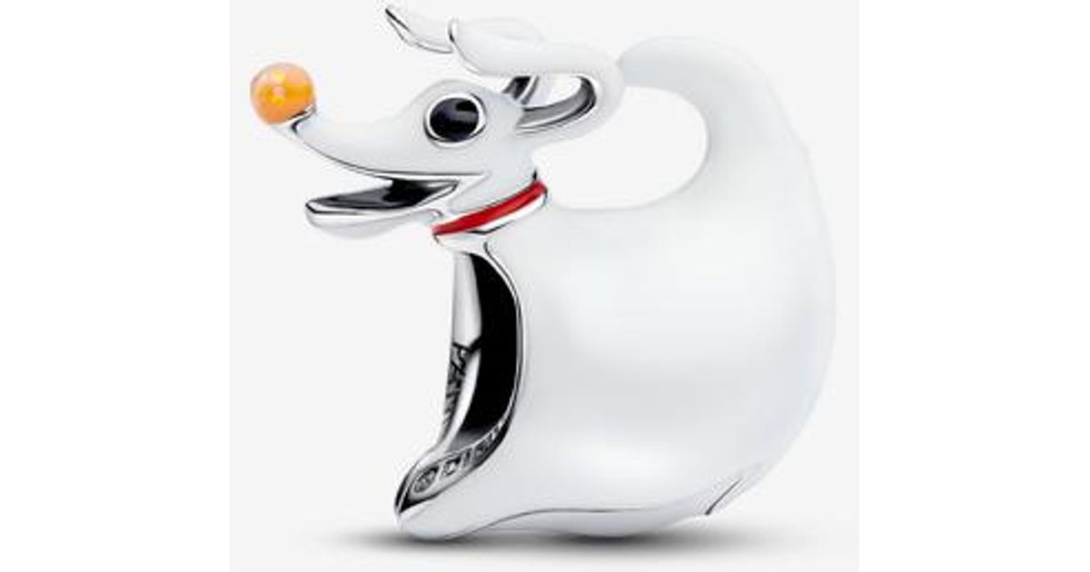 PANDORA Disney The Nightmare Before Christmas Zero Charm in White | Lyst UK