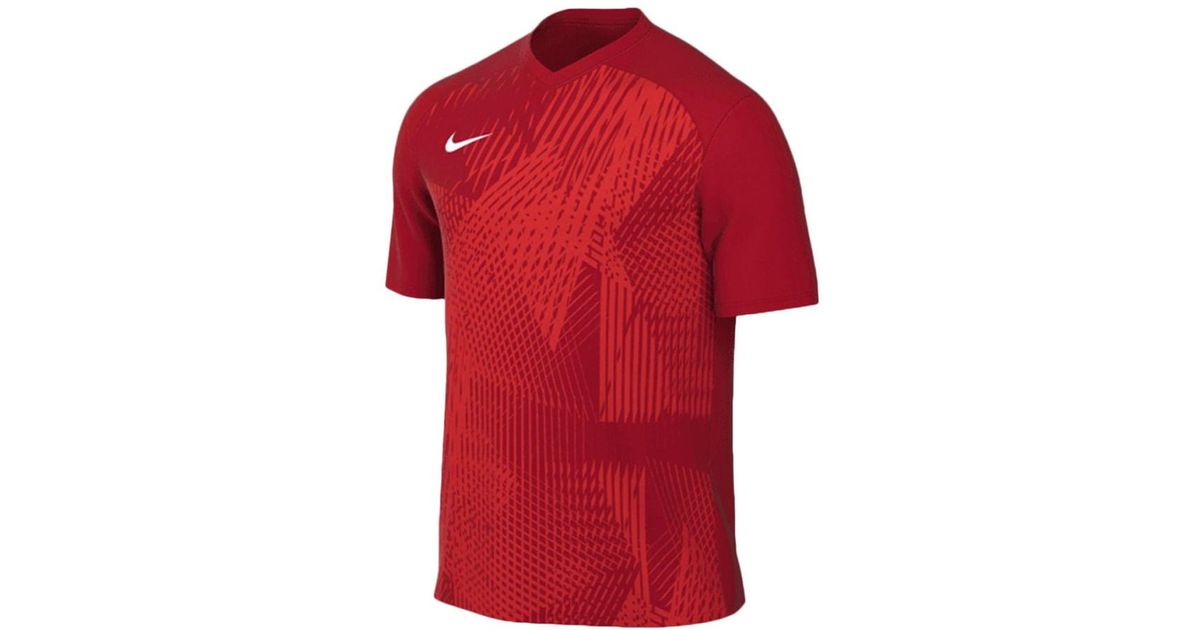 Nike Dri-fit Precision Vi Jersey Short Sleeve in Red for Men | Lyst
