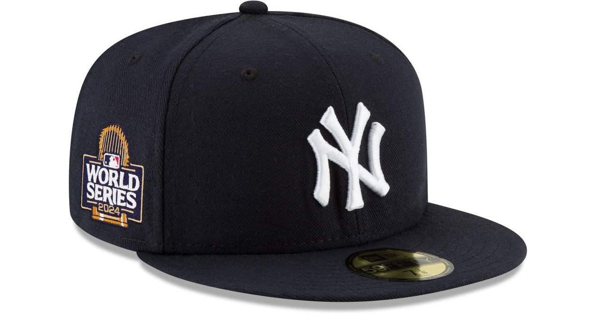 KTZ New York Yankees 2024 World Series Side Patch 59fifty Fitted Hat in ...