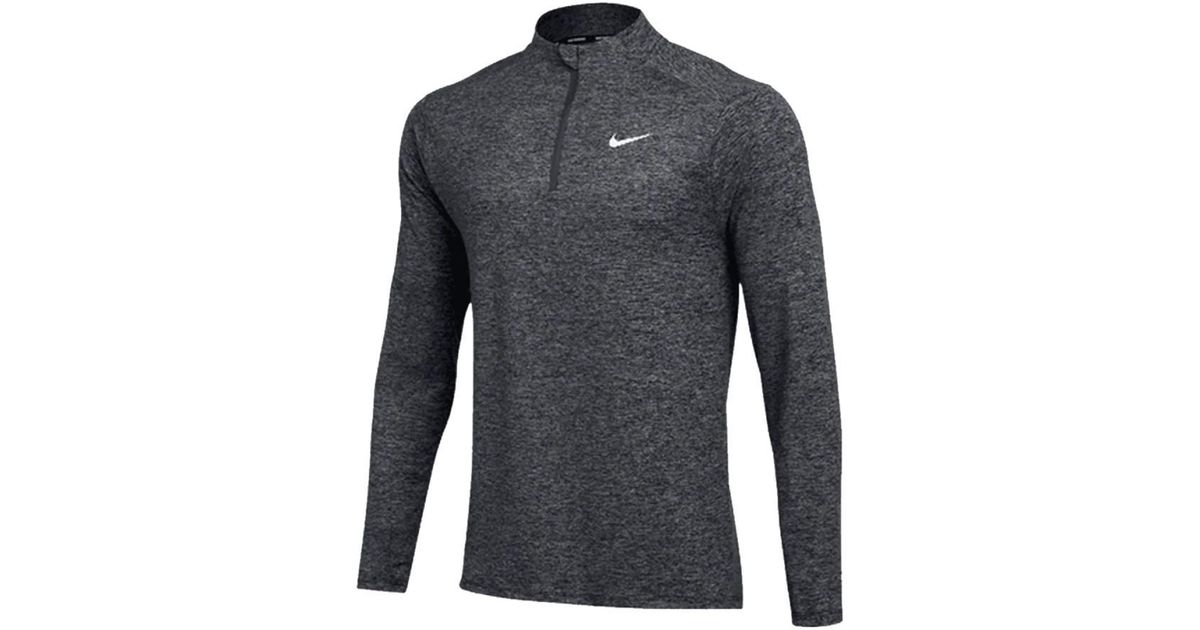 Nike Dri-fit Element Half-zip Running Top in Gray for Men | Lyst