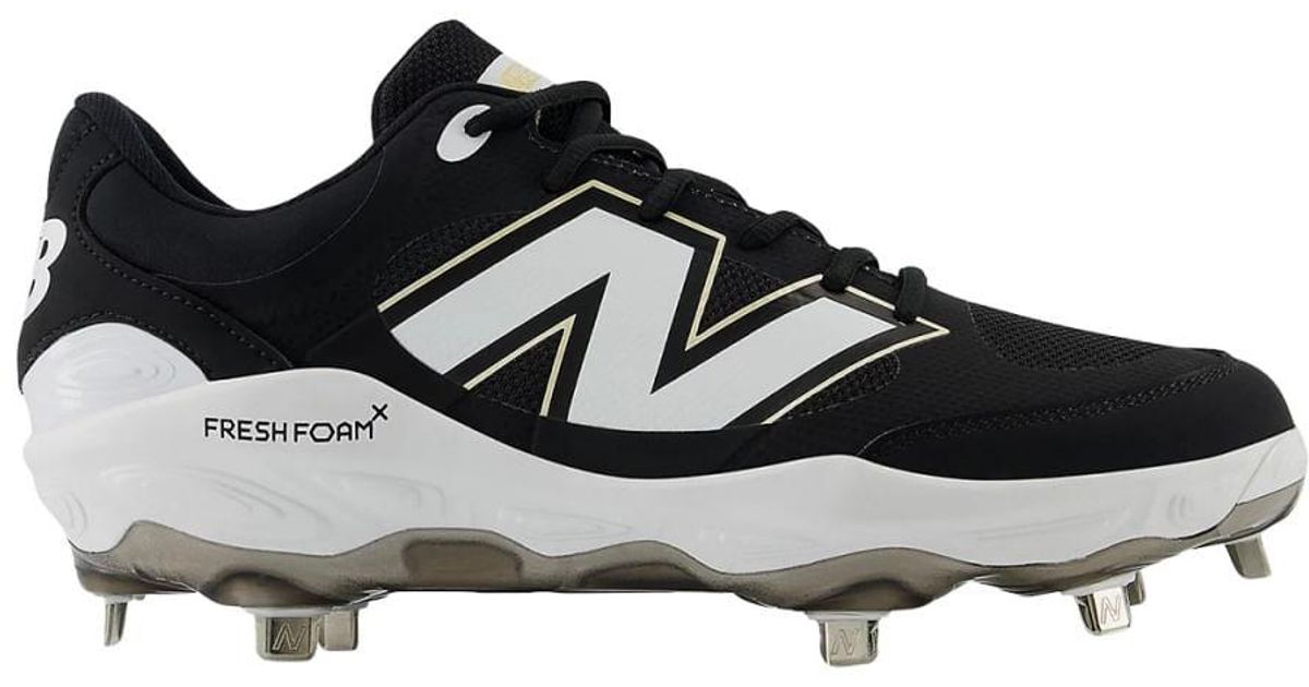 New Balance Fresh Foam X 3000v7 Meta Cleats in Black for Men | Lyst