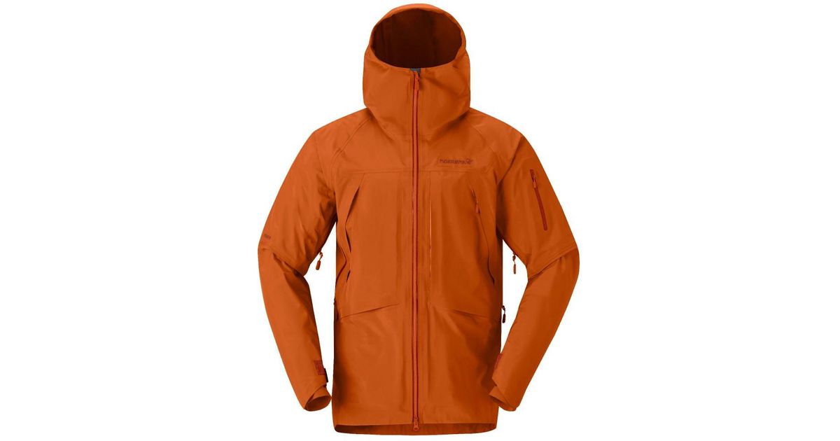 Norrøna More Gore-tex Jacket in Orange for Men | Lyst