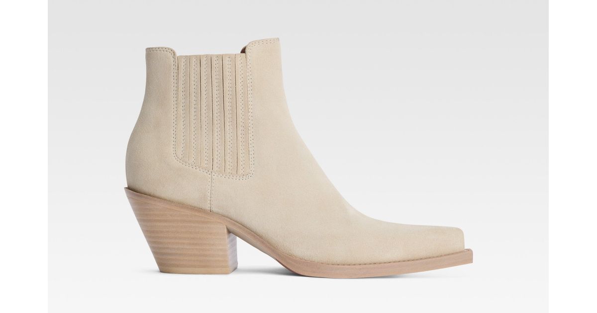Paris Texas Texan Ankle Boots in Natural | Lyst