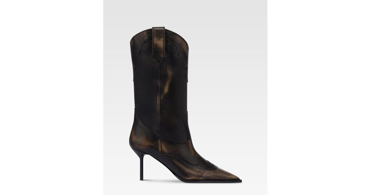 Paris Texas Boots in Black | Lyst