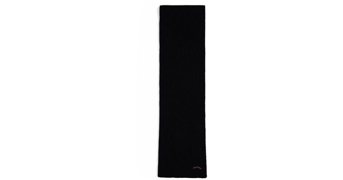Paul & Shark Wool Scarf in Black for Men | Lyst UK
