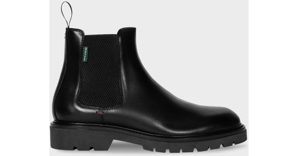Paul Smith Leather 'Xenon' Boots in Black for Men | Lyst