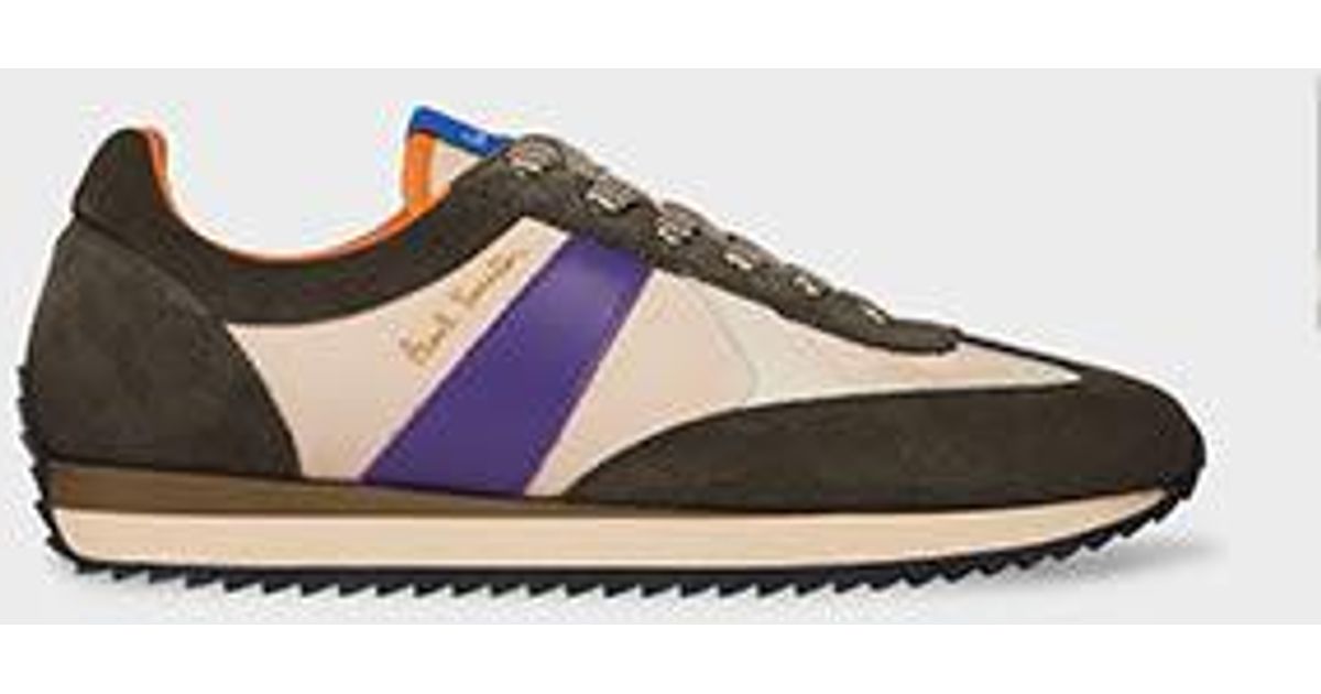 Paul Smith Khaki 'Vignola' Trainers in Blue for Men | Lyst UK