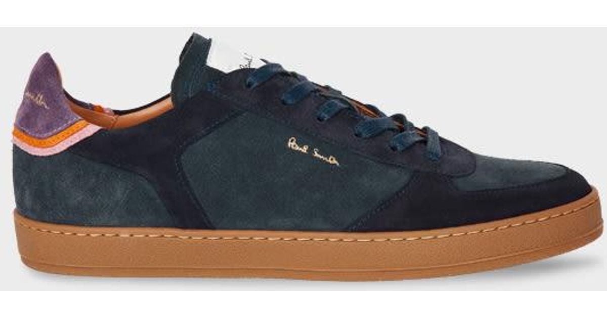 Paul Smith Suede 'Destry' Trainers in Blue for Men | Lyst