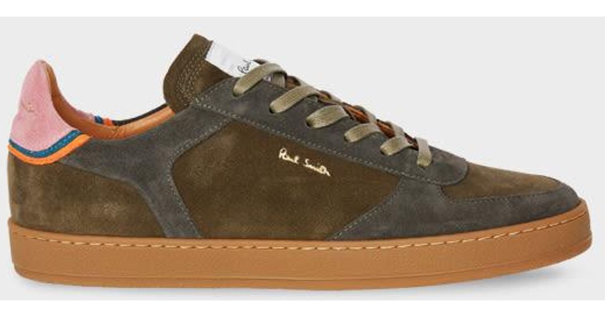 Paul Smith Khaki Suede 'Destry' Trainers in Brown for Men | Lyst