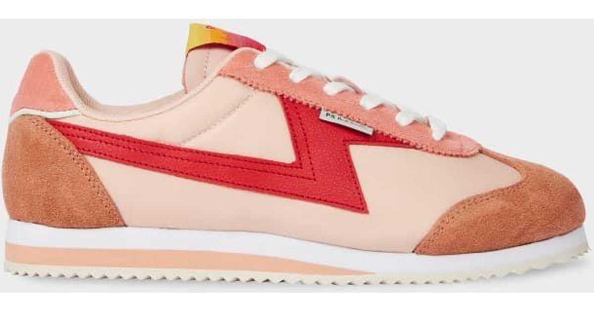 Paul Smith Peach 'Jasmine' Trainers in Pink | Lyst UK