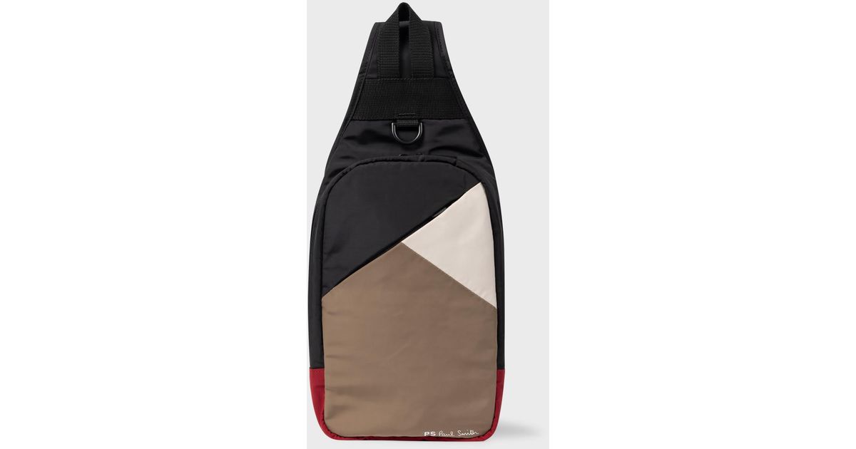 Paul Smith Panelled Sling Bag in White for Men | Lyst