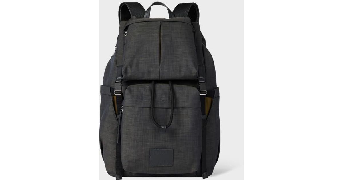 Paul Smith Dark Utility Backpack in Black for Men | Lyst
