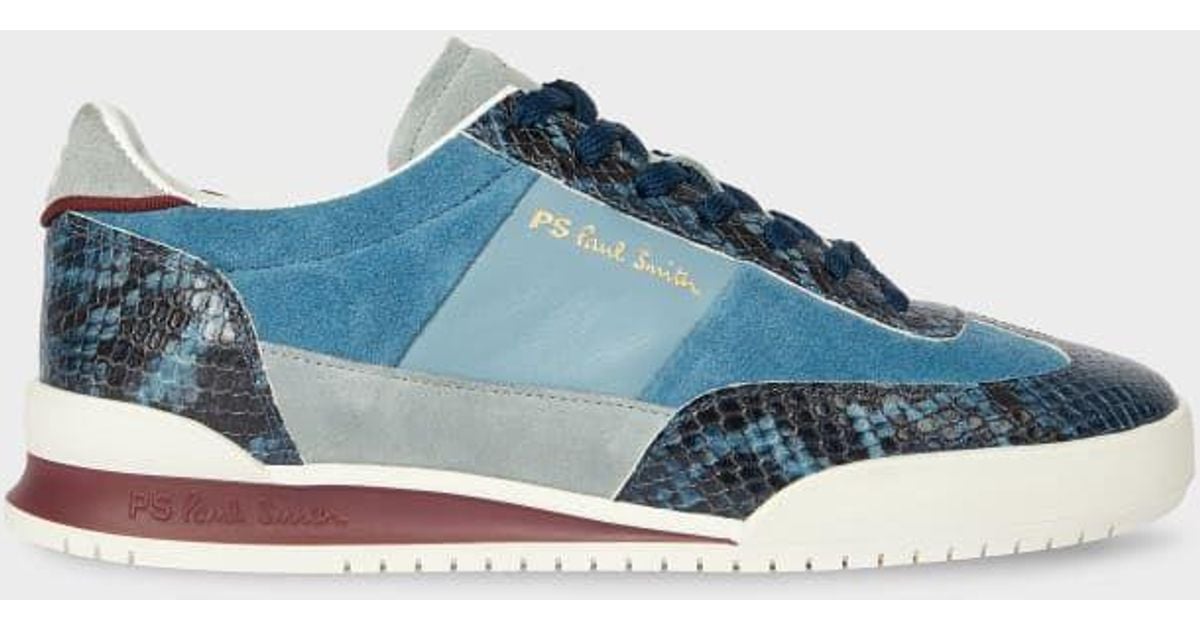 Paul Smith Snake 'Dover' Trainers in Blue | Lyst UK