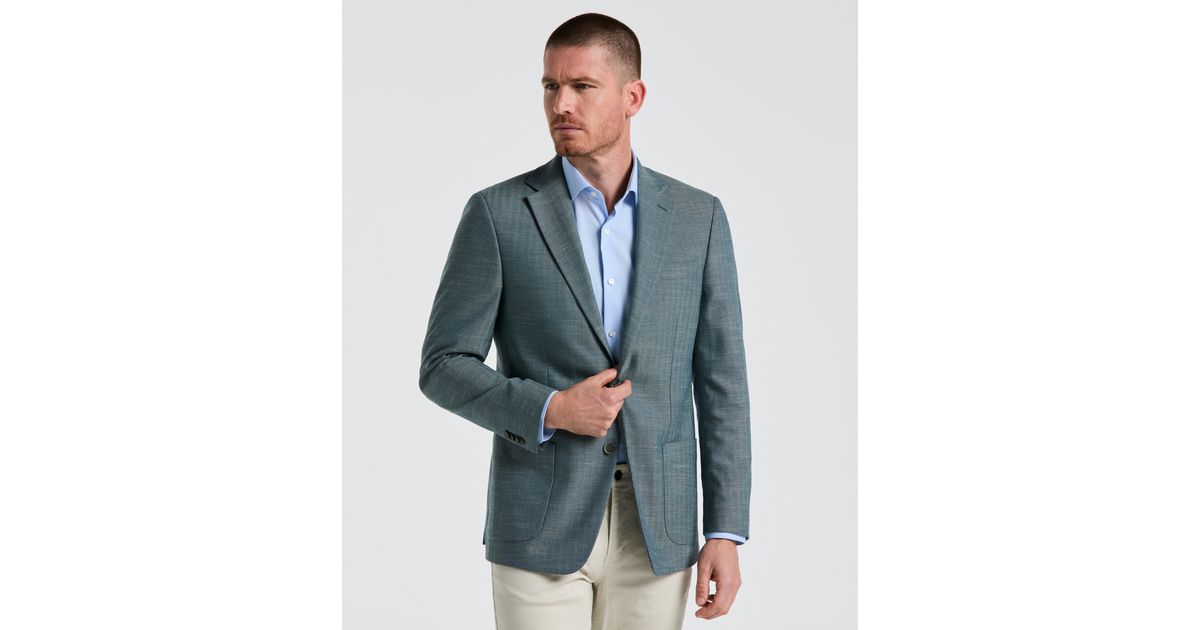 Perry Ellis Herringbone Pattern Sports Coat in Blue for Men | Lyst