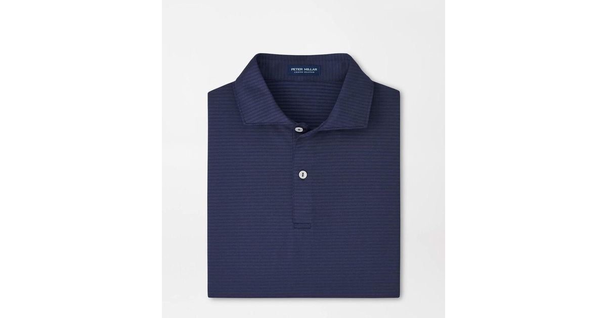 Peter Millar Empire Performance Jersey Polo in Blue for Men | Lyst UK