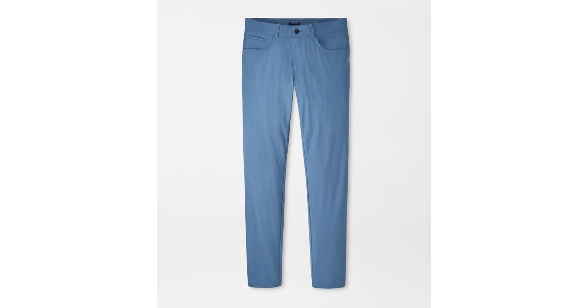 Peter Millar Bingham Performance Five-Pocket Trouser in Blue for Men ...