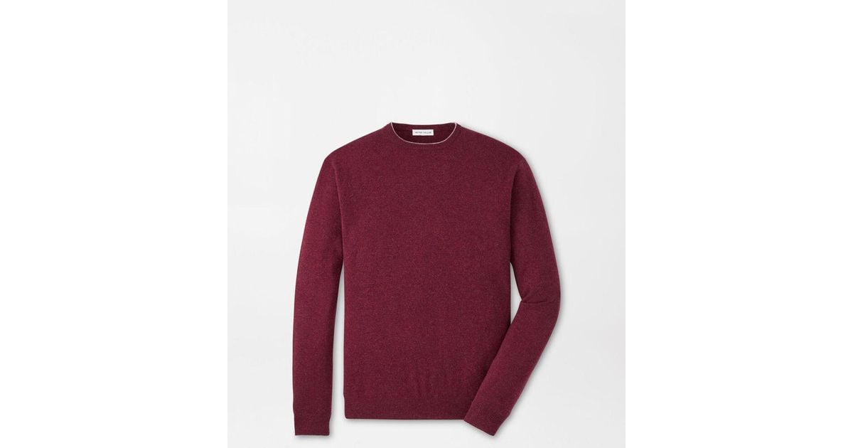 Peter Millar Crown Heritage Cashmere Crewneck Jumper in Red for Men ...