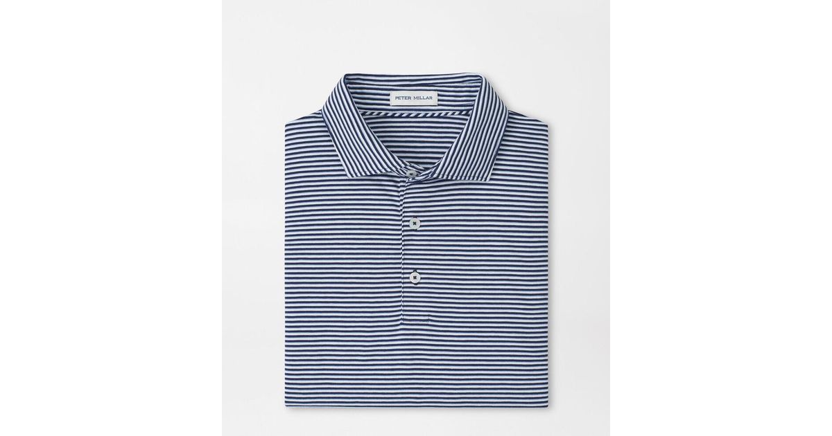 Peter Millar Calvert Crown Flex Cotton Polo in Blue for Men | Lyst UK