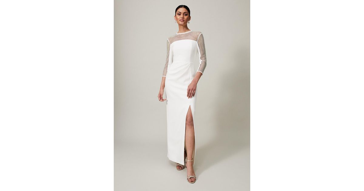 Phase Eight Belle Embellished Maxi Dress in Natural | Lyst UK