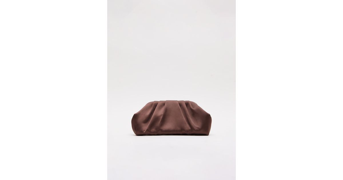 Phase Eight Satin Bag in Brown | Lyst UK