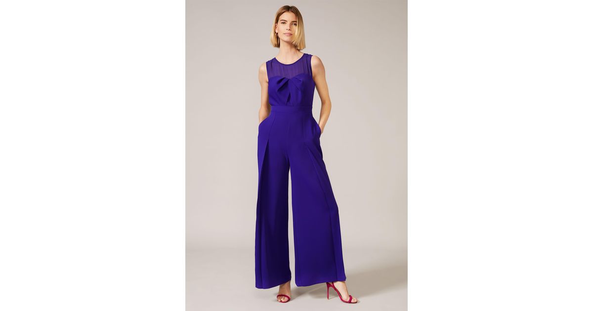 Phase Eight Jose Wide Leg Jumpsuit in Blue | Lyst UK