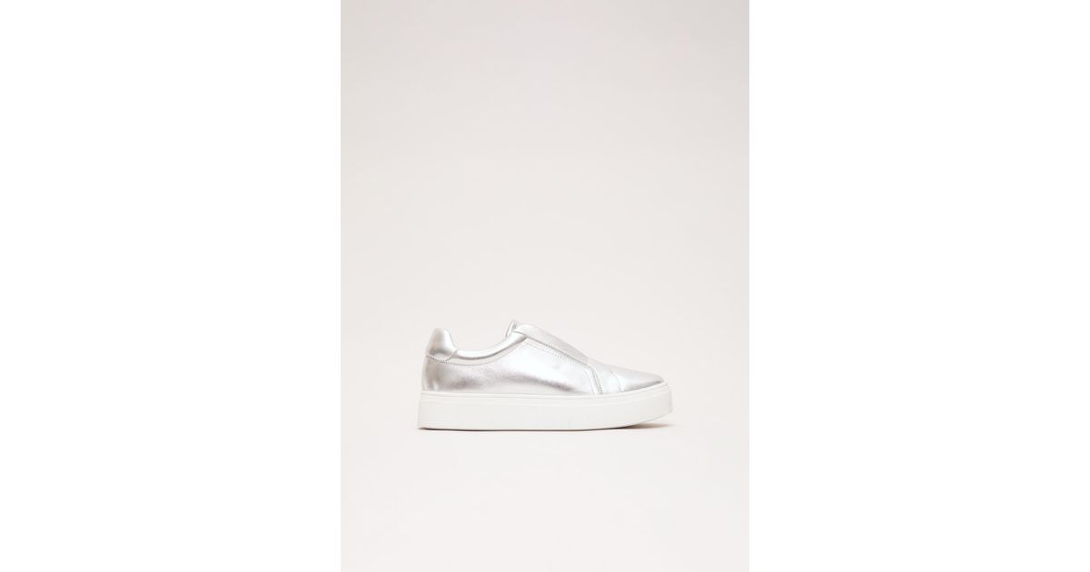 Phase Eight Leather Trainer in Natural | Lyst UK