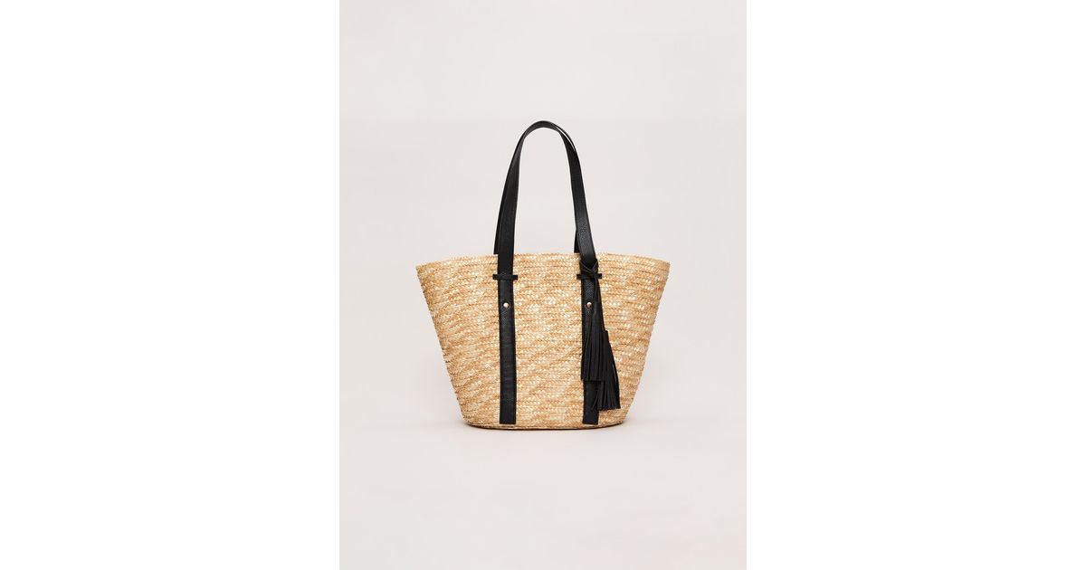 Phase Eight Straw Shopper Bag in Natural | Lyst UK