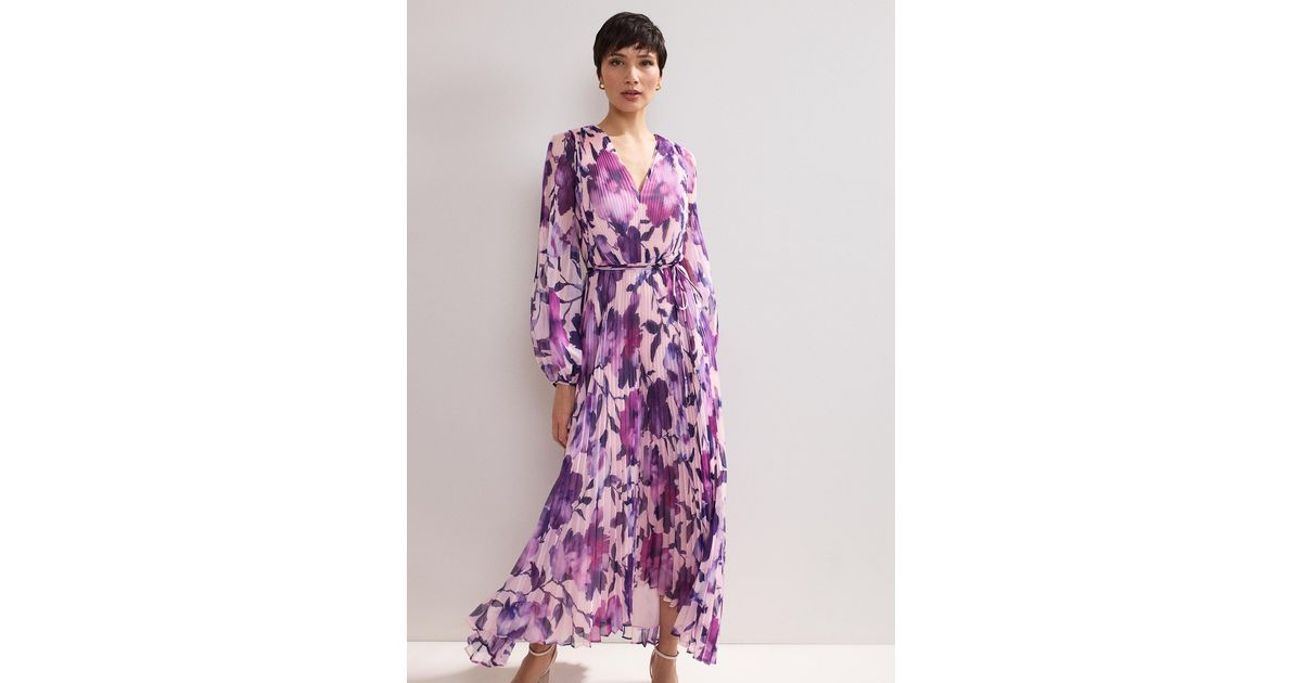 Phase Eight Natalia Floral Dress in Purple | Lyst UK