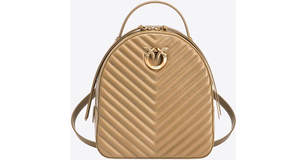 Pinko Love Backpack in Natural | Lyst