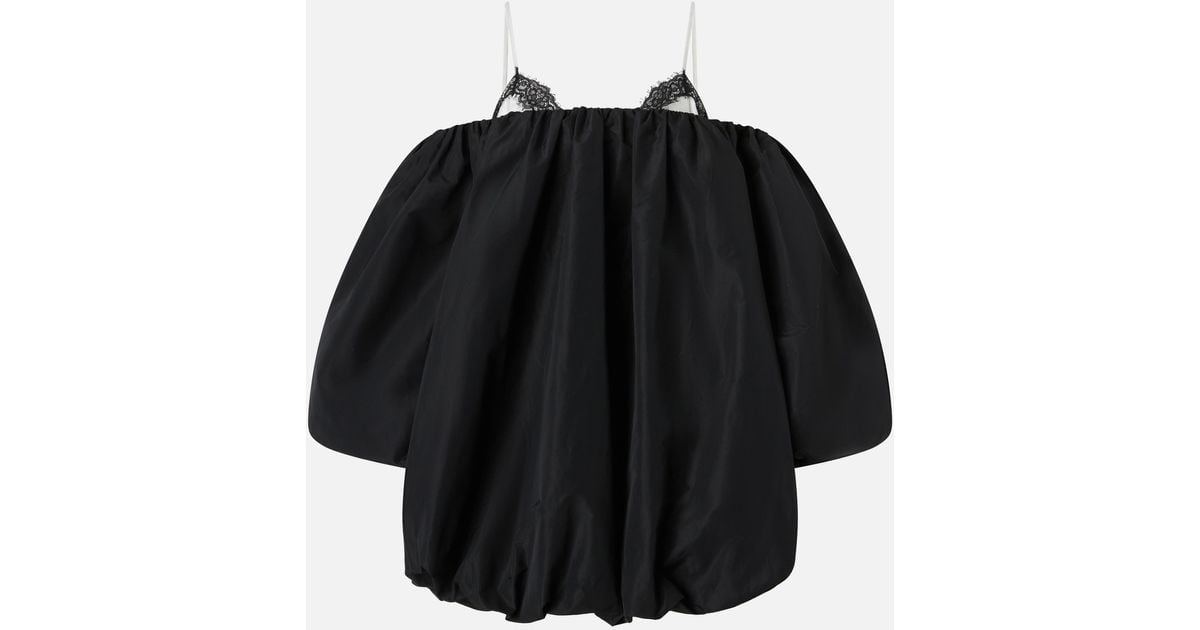 Pinko Balloon-effect Mini Dress in Black | Lyst