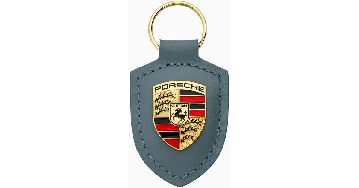 Porsche Lifestyle Crest Key Ring in Blue | Lyst UK