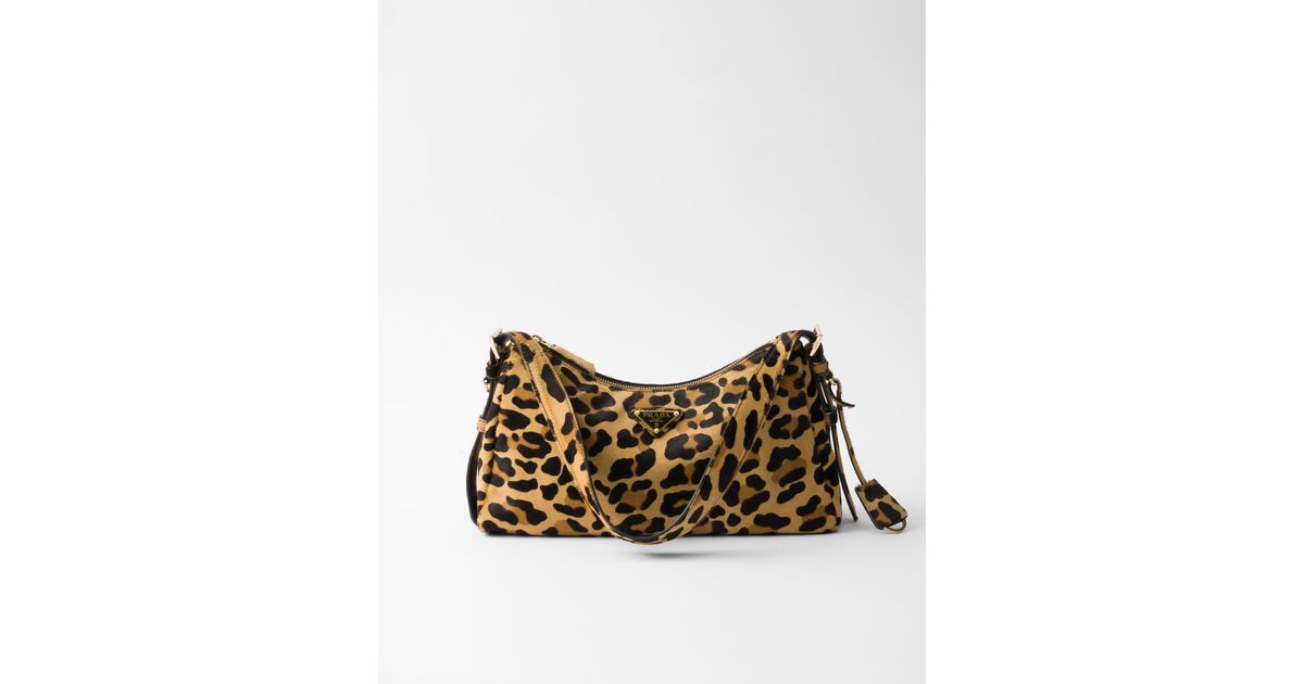 Prada Aimèe Medium Printed Leather Shoulder Bag in Brown | Lyst