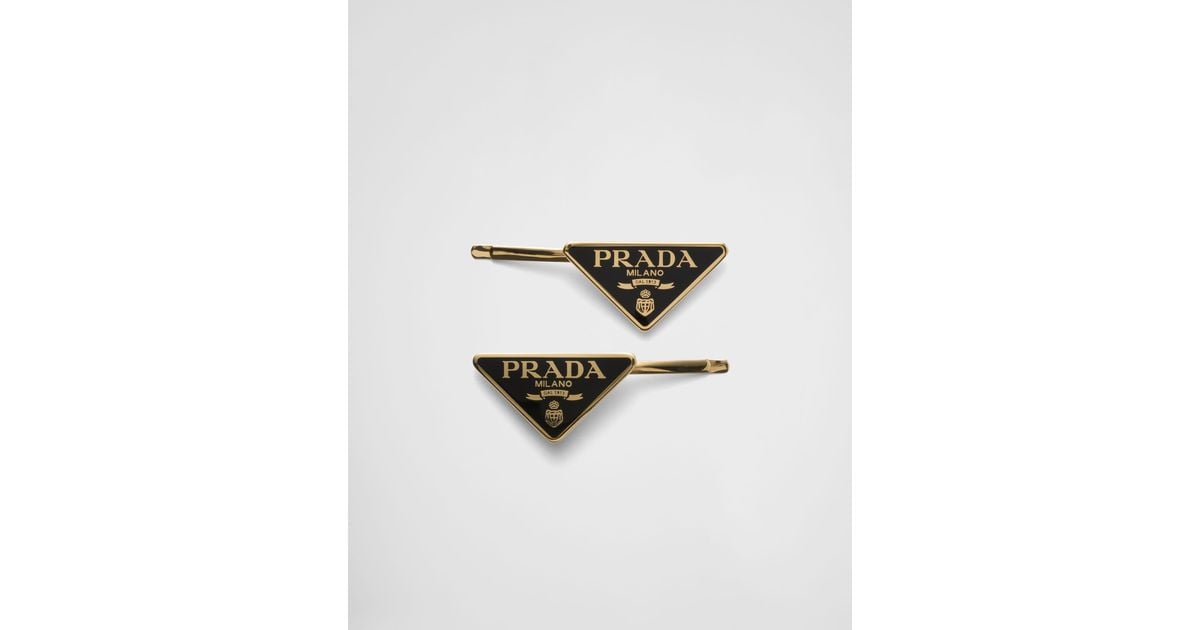 Prada Metal Hair Pins | Lyst UK
