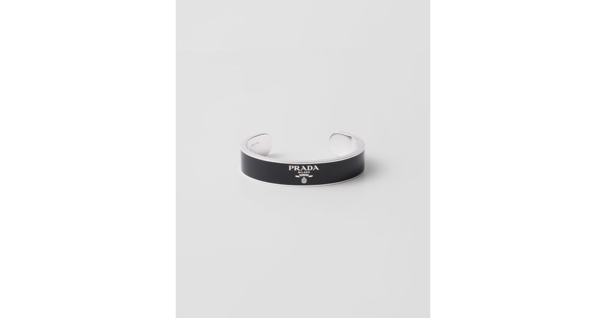 Prada Bangle Bracelet in White for Men | Lyst