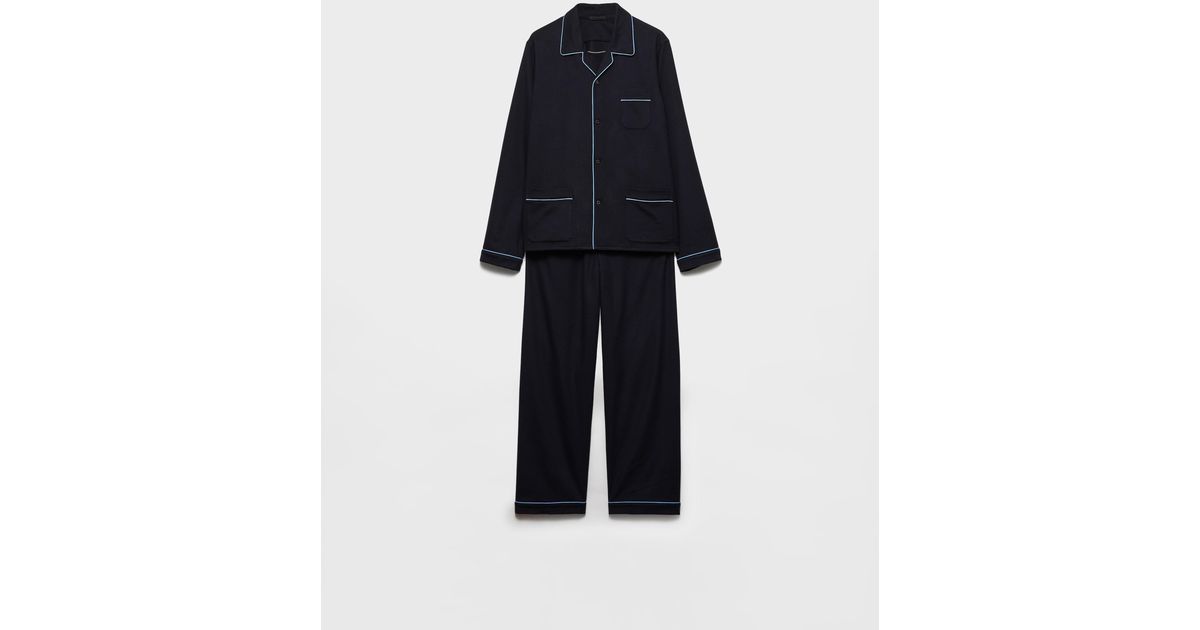 Prada Cashmere Pajamas in Blue for Men | Lyst UK