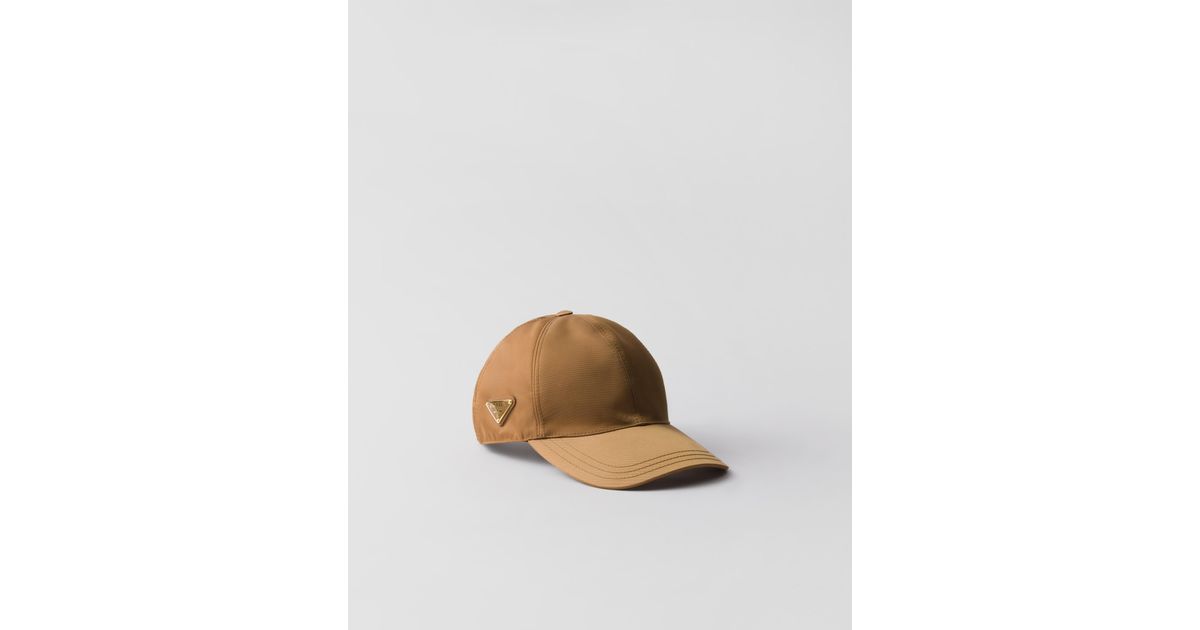 Prada Re-Nylon Baseball Cap in White | Lyst UK